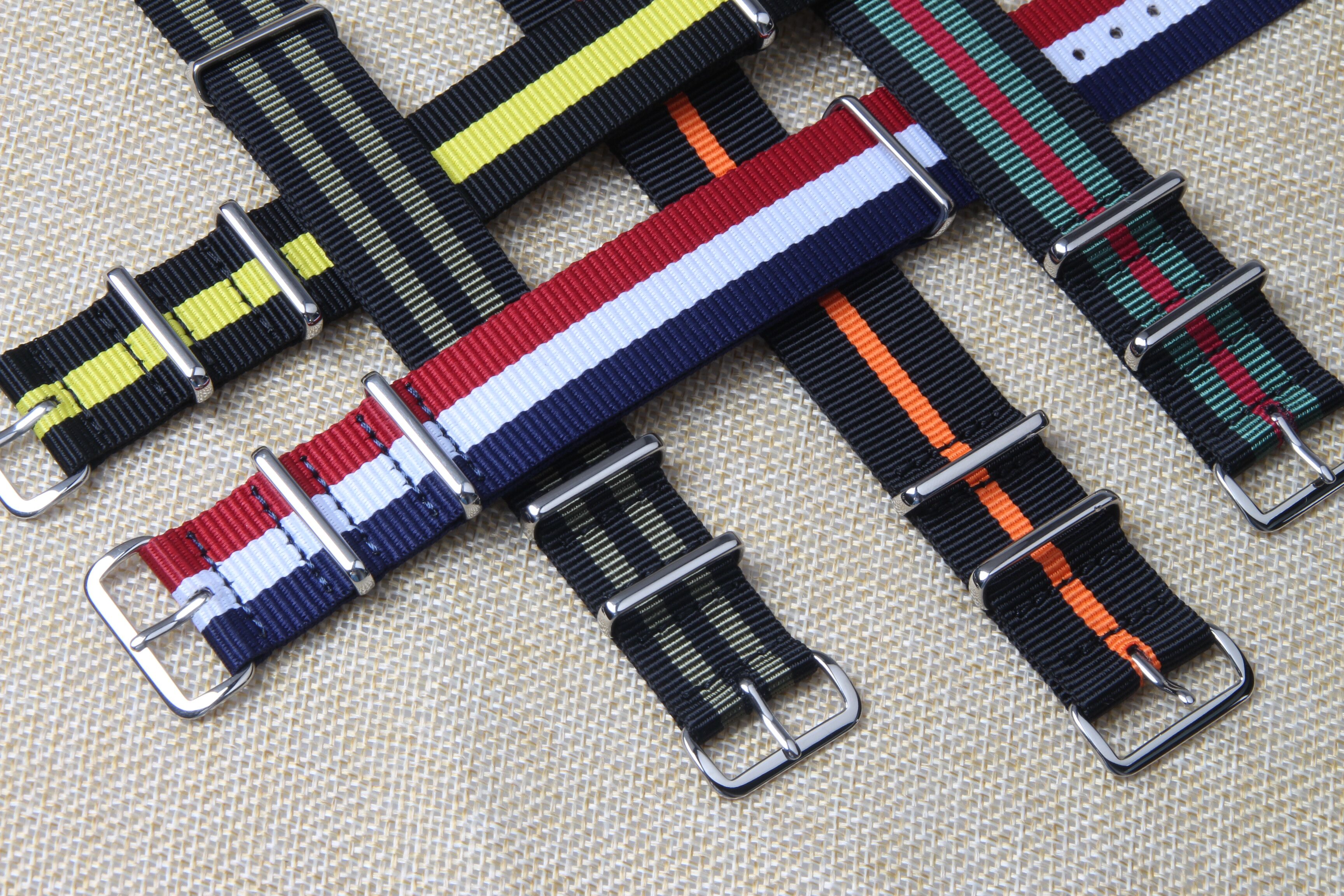 Custom 2 Piece of Red Nylon Watch Straps From CONKLY - Buy Red nylon ...