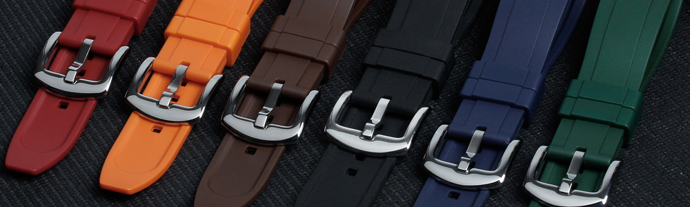 Factory Outlet Premium Navy Rubber Watch Strap Factory Watch Band ...