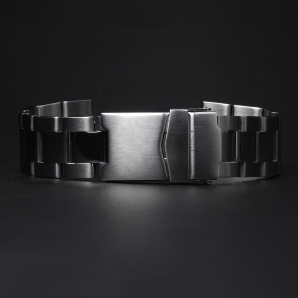 22mm Brushed Engineer Solid Link 316l Stainless Steel Watch Bracelet ...