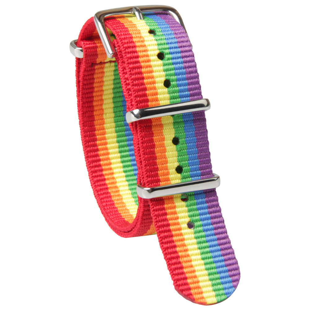 Custom Rainbow Color Nylon Watch Straps Factory From CONKLY - Buy nato ...
