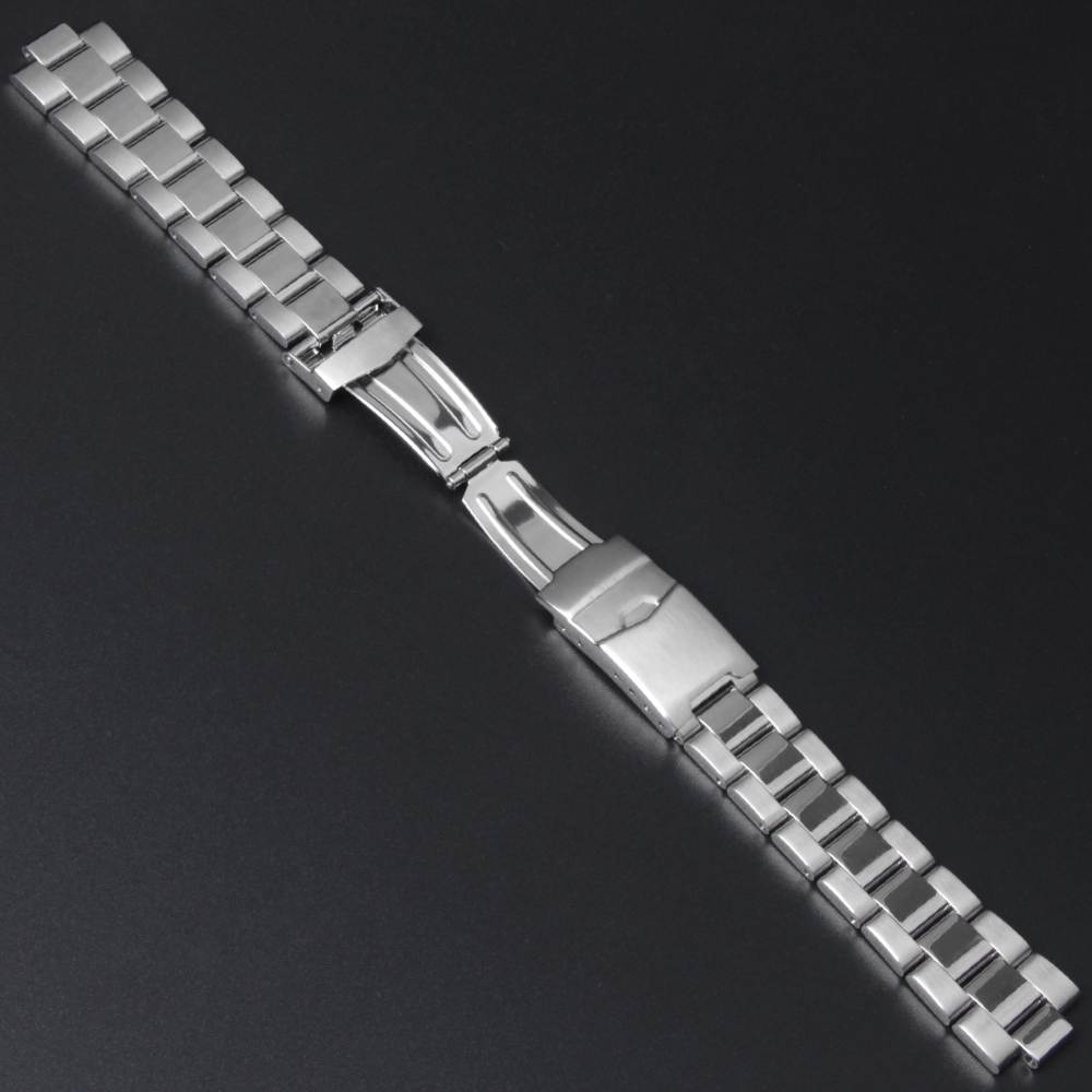22mm Brushed Engineer Solid Link 316l Stainless Steel Watch Bracelet ...